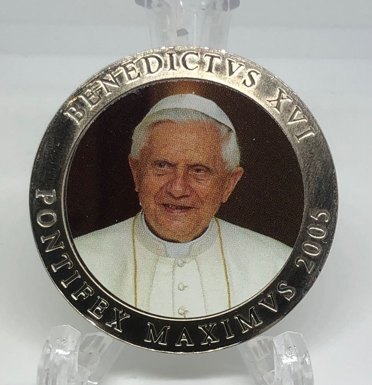 VATICAN Médaille PAPST BENEDICTVS XVI Versilbert (Gebraucht) in Hauterive NE für CHF 10 – mit ...