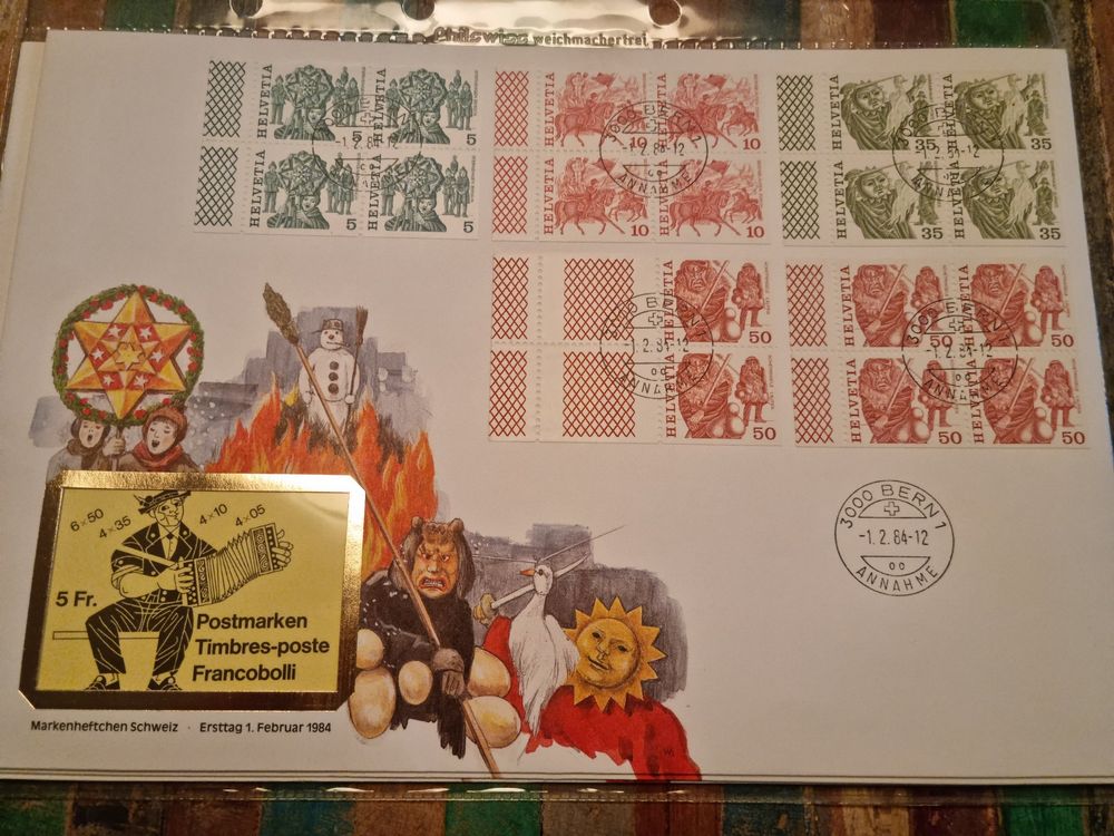 1984 FDC Markenheft Volksbräuche | Kaufen auf Ricardo