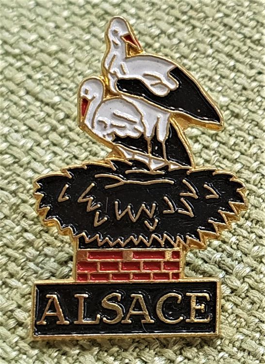 P499 - Pin ALSACE Storch Storchennest Nest (Gebraucht) in Reinach BL ...