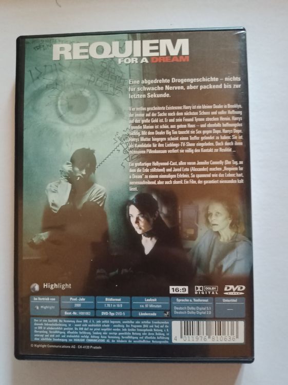 Requiem for a Dream - DVD - Darren Aronofsky Meisterwerk (Gebraucht) in ...
