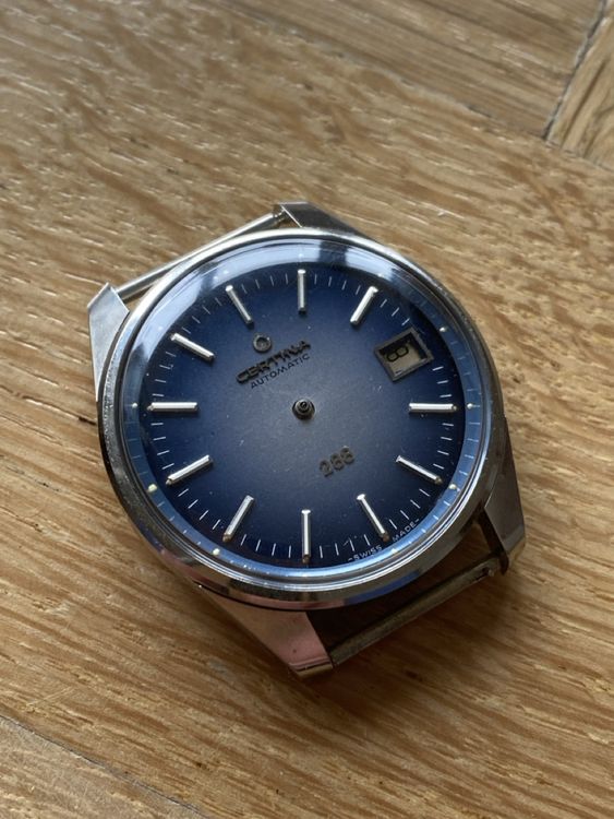 Certina Automatic 288 Vintage Herrenuhr blau | Kaufen auf Ricardo