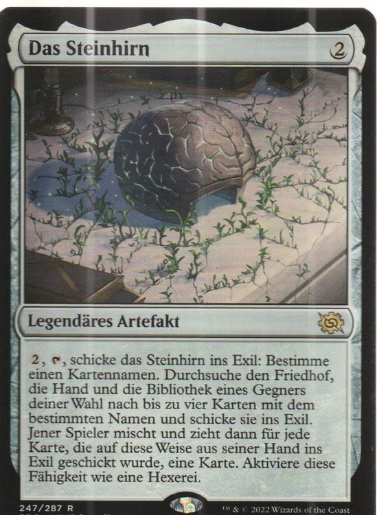 TCG Magic The Gathering MTG De BRO 247 Das Steinhirn (Neu (gemäss ...