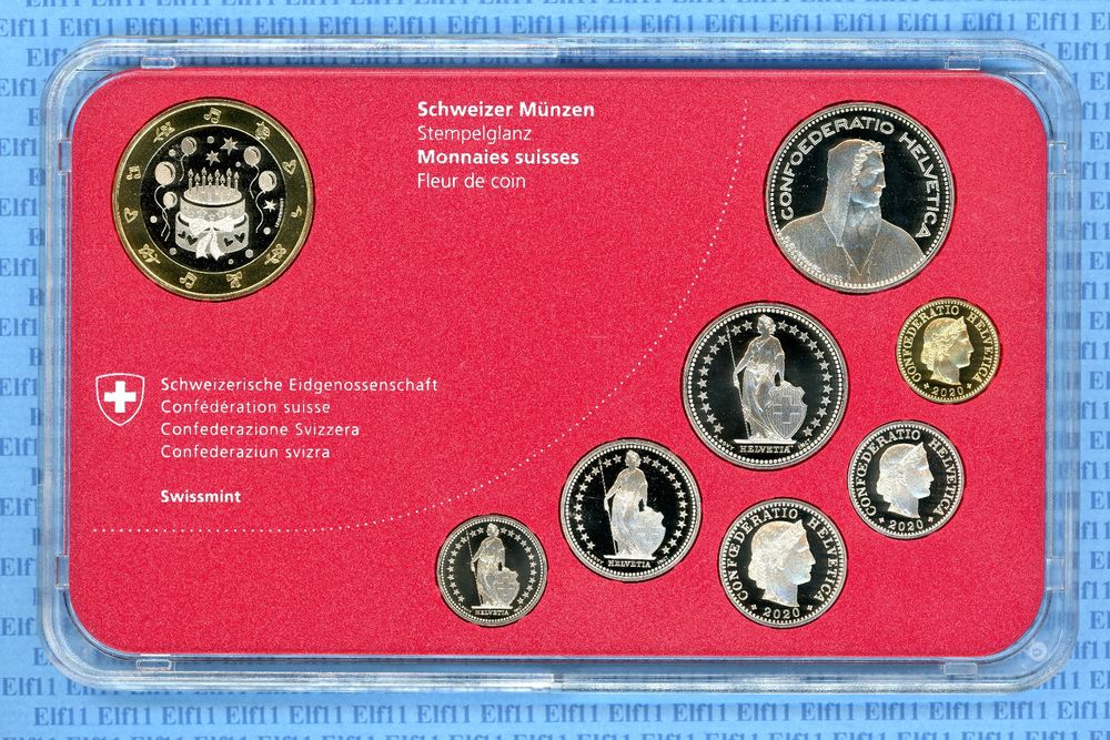 CHF-Münzsatz 2020 Geburtstag stgl Jahrgangssatz (Neu und originalverpackt) in Widnau für CHF 60 ...