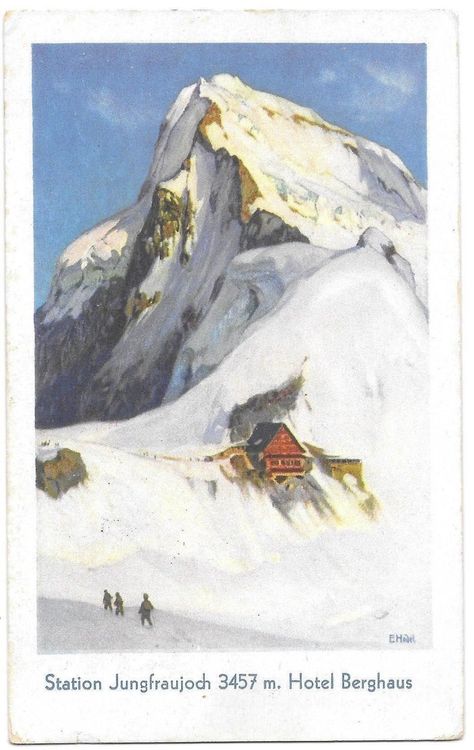 Jungfraujoch Station Künstlerkarte E. Hodel (Gebraucht) in Olten für CHF 5 – mit Lieferung auf ...
