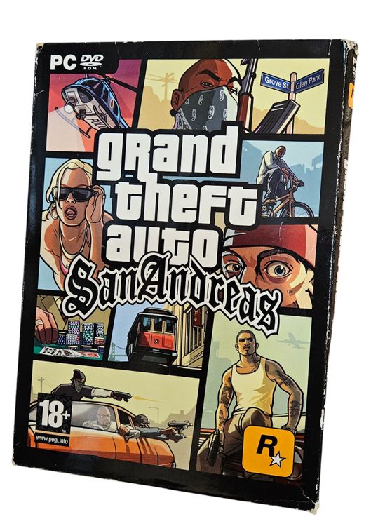 Grand Theft Auto San Andreas Original version PC 2004 2CD (Gebraucht ...