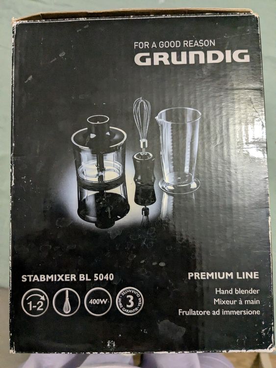 GRUNDIG Hand Blender Stabmixer BL 5040 Premium Line 400W (Neu und ...