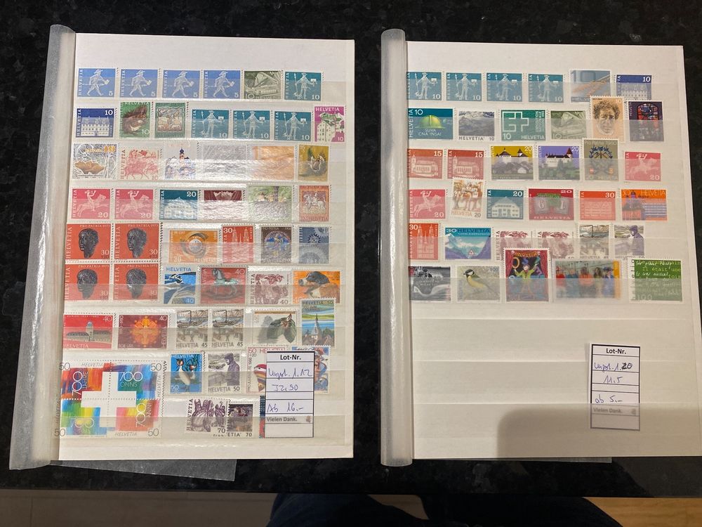 Frankaturware postfrisch ungestempelt Sammlung Lot 44.40Fr (Neu (gemäss Beschreibung)) in Wil SG ...