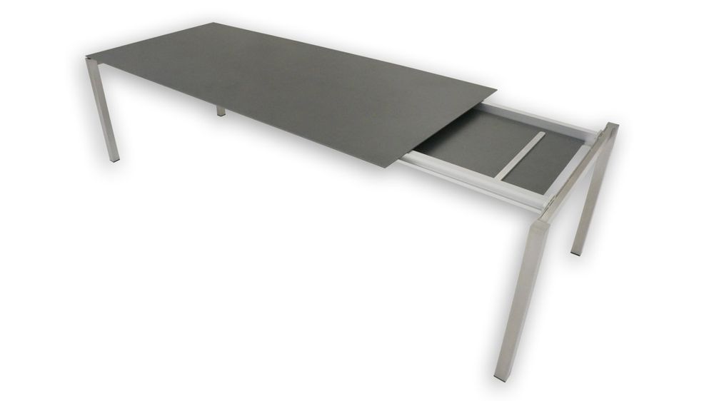 Keramik/Edelstahl Gartentisch mit Auszug 150-210cm | Kaufen auf Ricardo