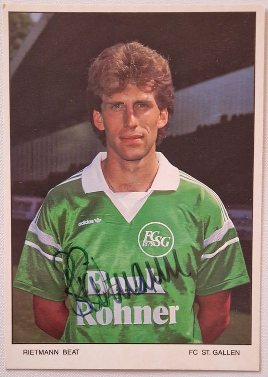 Beat Rietmann - FC St.Gallen - 90er Jahre (Gebraucht) in Menziken für ...