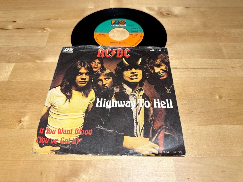 AC/DC rare Kult Single Highway to hell Metal Top Heavy Hard (Gebraucht ...