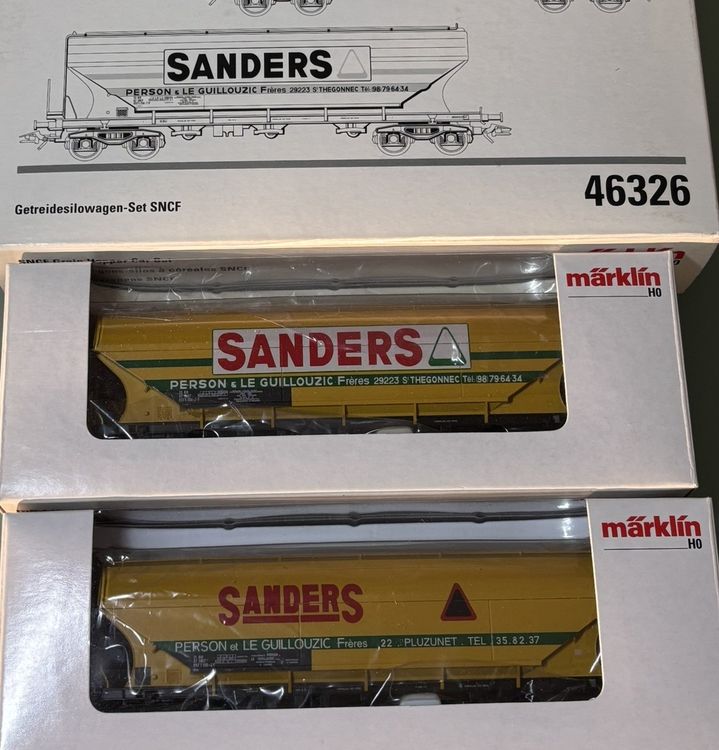 2x SNCF Céréaliers / Silowagen SANDERS (Neu (gemäss Beschreibung)) in ...