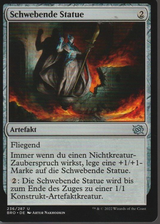 TCG Magic The Gathering MTG De BRO 236 Schwebende Statue (Neu (gemäss ...
