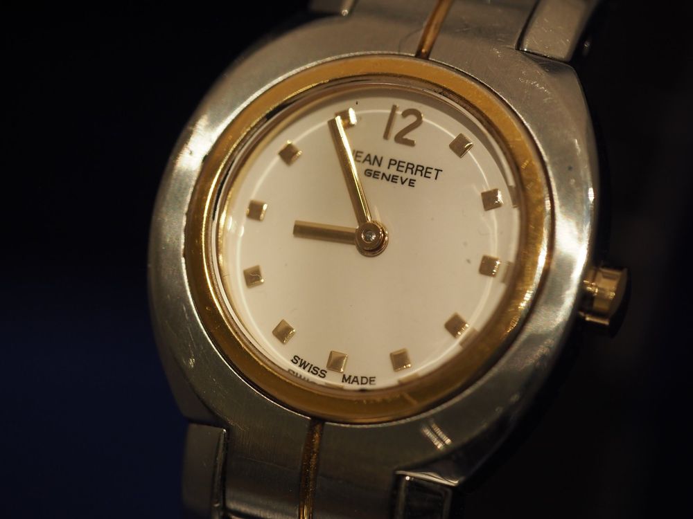 Jean Perret, Genève, Stahl/Gold, läuft, ab Fr.1.- (Gebraucht) in ...