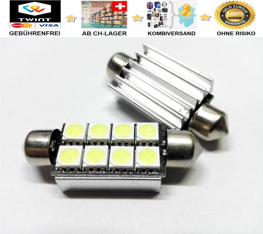 1x LED Soffitte 41mm SMD C5W Lampe Birne 42mm leuchte auto | Kaufen auf ...