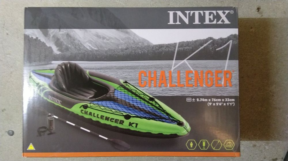 2 Schlauchboote Intex Challenger K1 (Neu und originalverpackt) in ...
