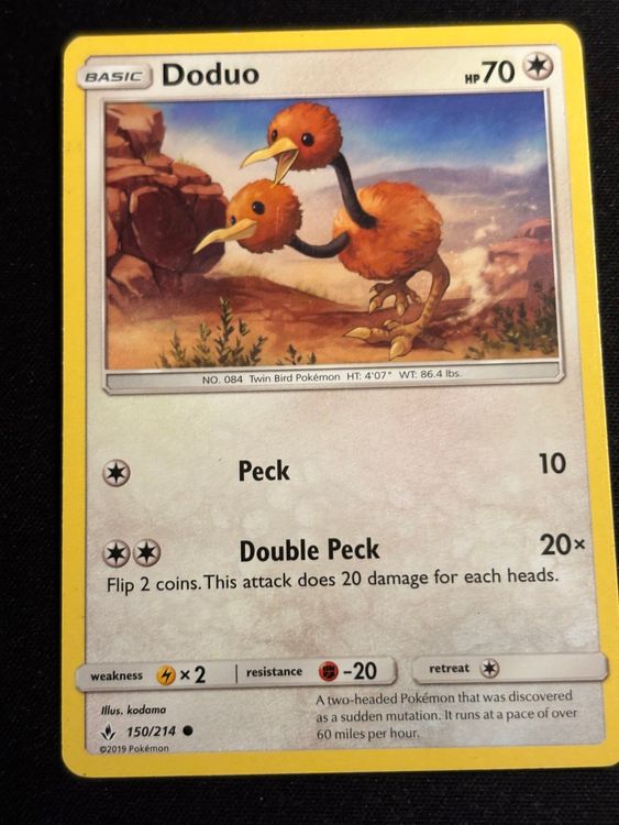 Pokemon Doduo - Unbroken-Bonds 150/214 - English (D'occasion) à Bern ...