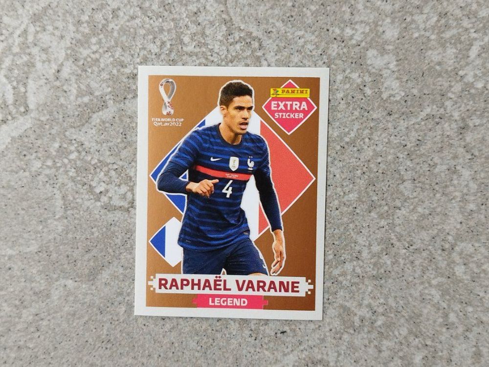 Panini WM 2022 Extra Sticker, Raphaël Varane Bronze | Kaufen auf Ricardo