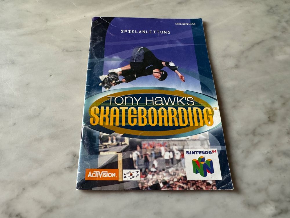 ANLEITUNG FÜR TONY HAWKS SKATEBOARDING NINTENDO 64 | Kaufen auf Ricardo