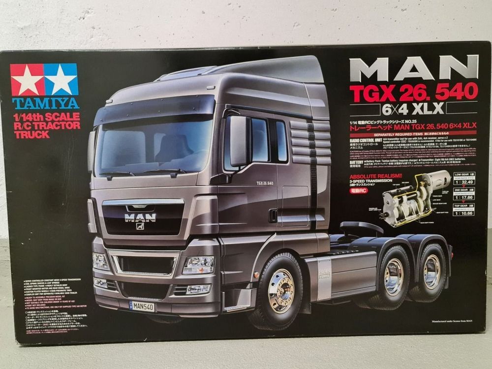 Tamiya RC MAN 6x4 TGX 26.540 NIB "NEU" (Neu und originalverpackt) in ...