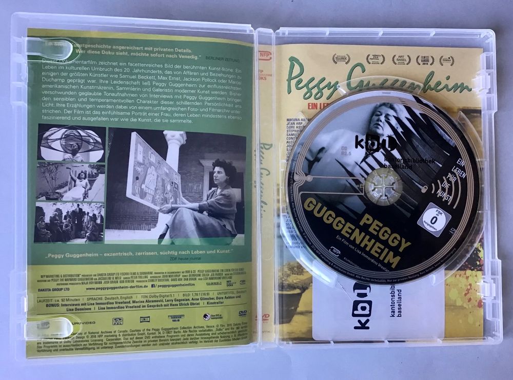 Doku DVD: PEGGY GUGGENHEIM (von Lisa Emmordino Vreeland) | Kaufen auf Ricardo