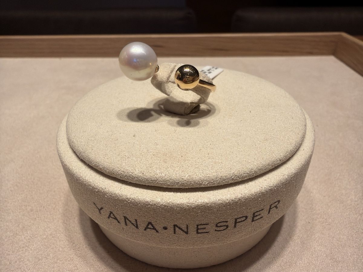 Yana Nesper OPEN DESIGNED RING WITH FRESHWATER PEARL (Neu und ...