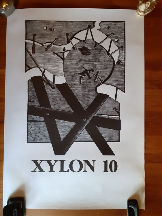 XYLON 10 PLAKAT Internationale Triennale des Holzschnitts (Gebraucht ...