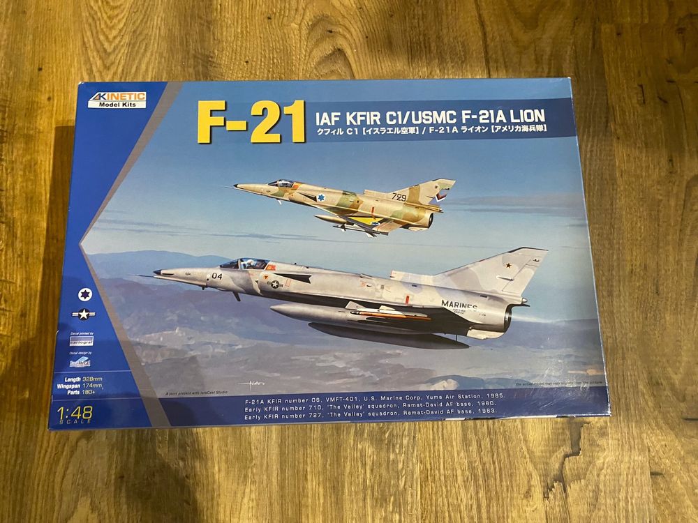 1/48 F-21 IAF KFIR C1/USMC F-21A LION KINETIC (Gebraucht) in MÜHLEDORF ...