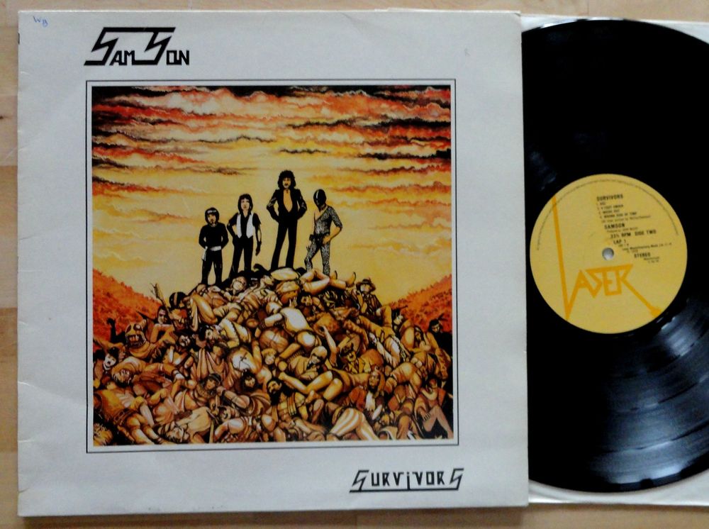 LP SAMSON survivors LASER UK 1979 HEAVY METAL neuwertig (Gebraucht) in ...