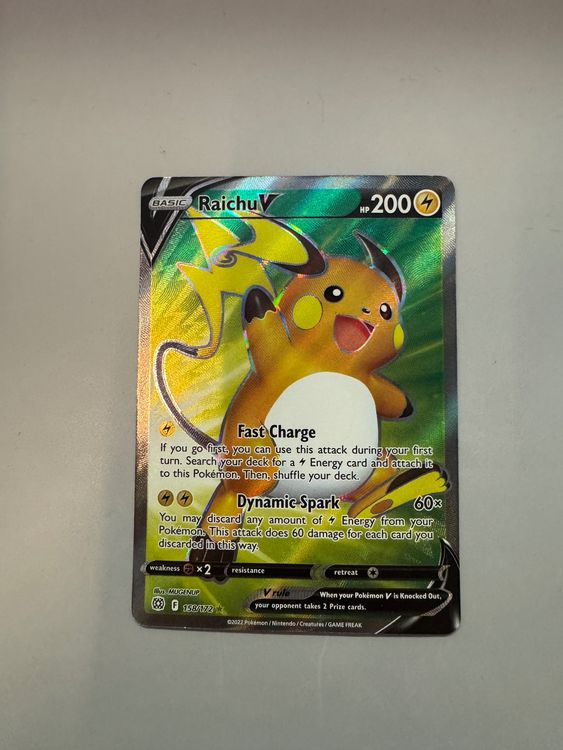 Raichu V (Full Art) 158/172 Brilliant Stars (Neu (gemäss Beschreibung ...