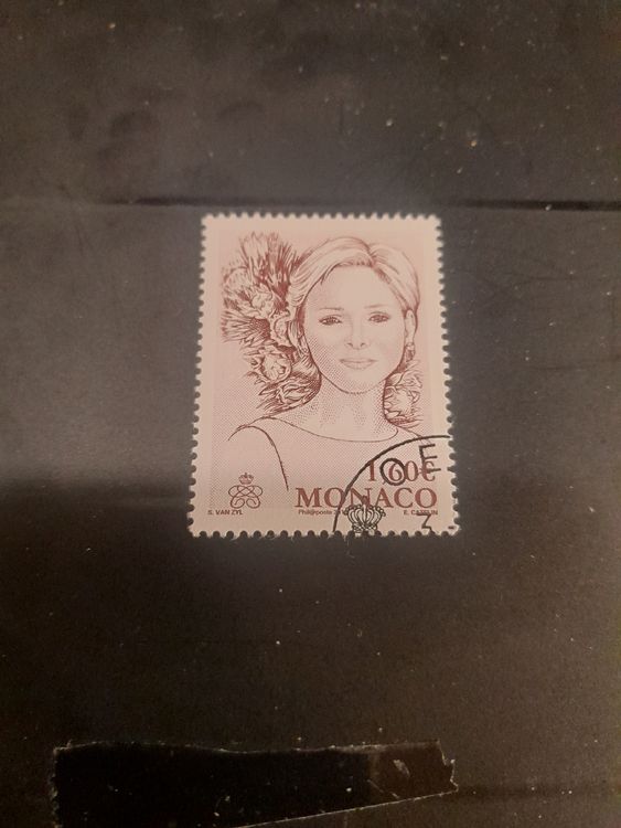 Monaco - Timbre rare - Portrait Princesse Charlène (Gebraucht) in Marly ...