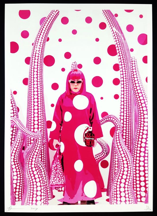 Death NYC Graffiti Pop Art Druck " Künstlerin Yayoi Kusama (Neu (gemäss ...