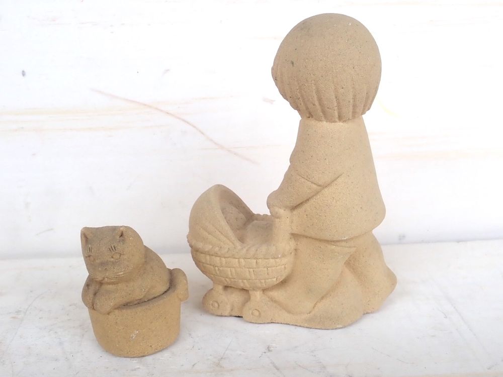 Marbell Stone Art Figur Katze Mädchen Belgien Design Vintage (Gebraucht) in Wil SG für CHF 29 ...
