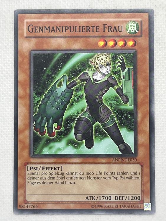 Yu-Gi-Oh! Karte - Genmanipulierte Frau - Selten! Top! (Gebraucht) in ...