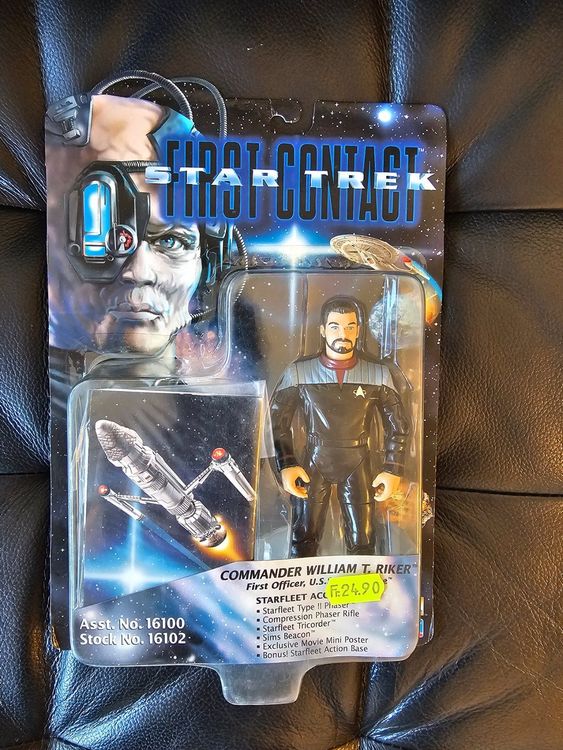 STAR TREK - FIRST CONTACT - Playmates - William T. Riker | Kaufen auf ...