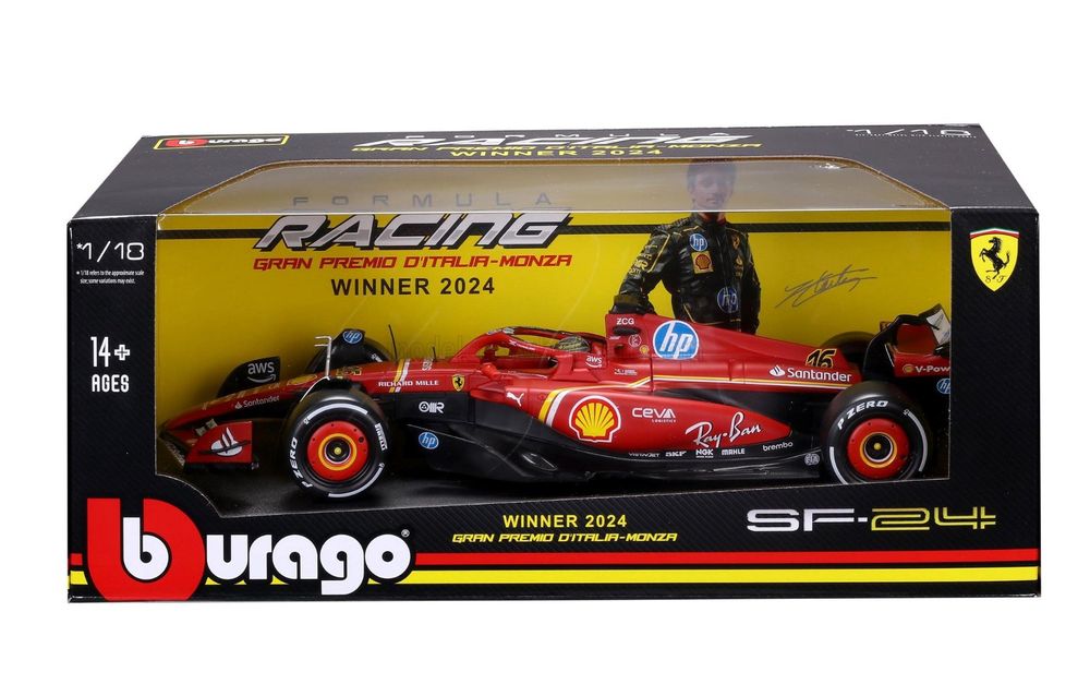 FERRARI SF-24 TEAM SCUDERIA #16 WINNER Monza 1/18 NEU | Acheter sur Ricardo