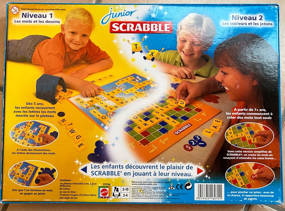 Scrabble pour enfants de 5 a 10 ans avec 2 jeux évolutifs (Gebraucht ...