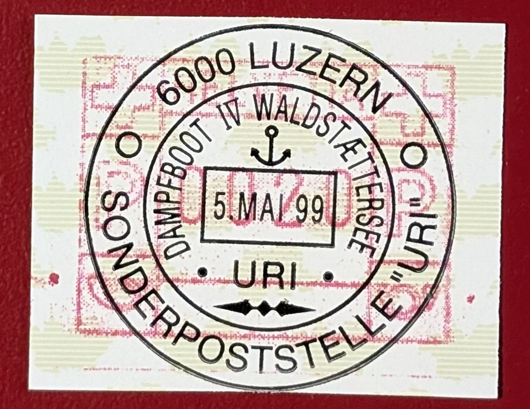 ATM POST URI LUZERN VOLLSTEMPEL DAMPF IV WALTSTÄTTERSEE 1999 (Neu ...