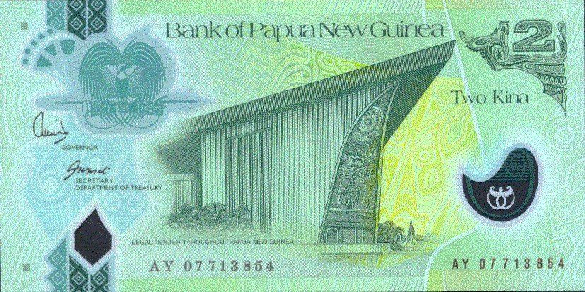 Papua Neu Guinea 2 Kina 2007 P-28a UNC (Neu (gemäss Beschreibung)) in ...