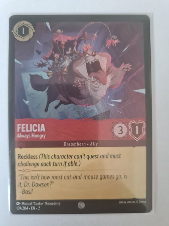 Lorcana FOIL, Felicia - Always Hungry, 107/204-EN-2 (Neu (gemäss Beschreibung)) in Sachseln für ...
