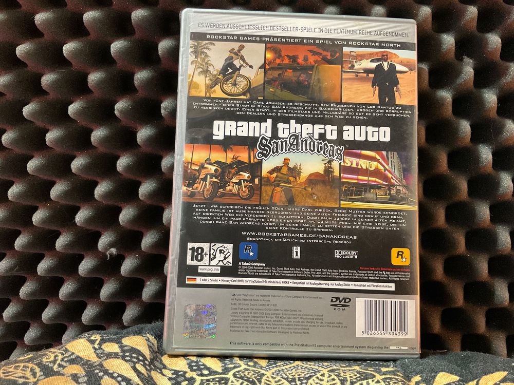 GTA: San Andreas Platinum PAL PS2 OVP Komplett & Karte | Kaufen auf Ricardo