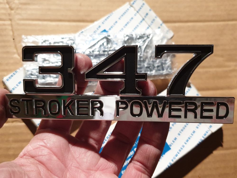 Ford performance 347 stroker emblem for mustang cougar (Gebraucht) in ...