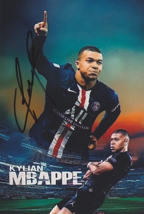 KYLIAN Mbappé / Autographe Original. | Kaufen auf Ricardo