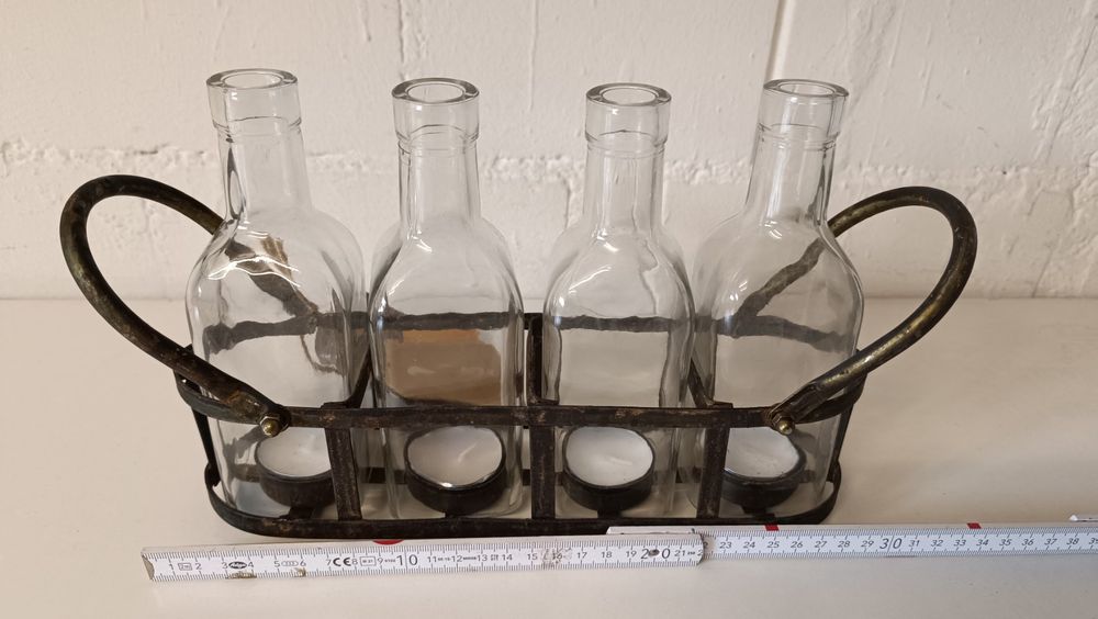 Windlicht Flaschen Edel Rost Advent (Neu (gemäss Beschreibung)) in ...