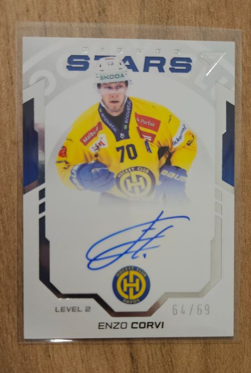SportZoo National League - HC Davos: Enzo Corvi signed /69 (Neu (gemäss ...