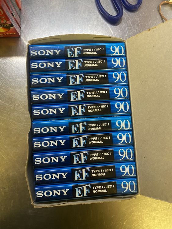 SONY EF TYPE I / IEC I normal 90 cassette kassette (Neu und ...