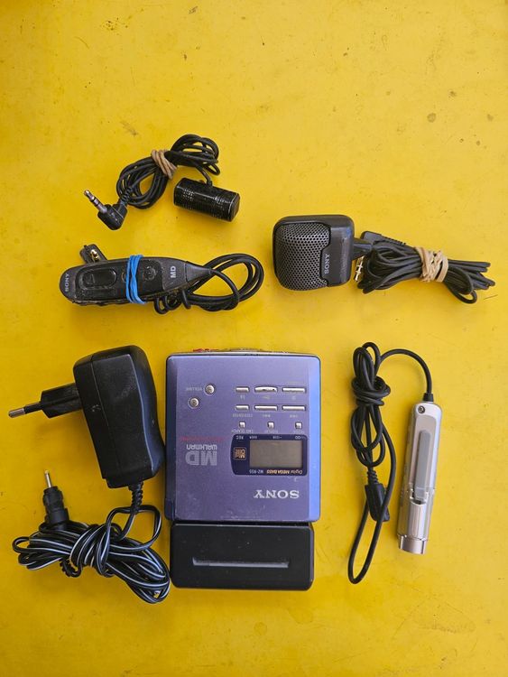 Sony Walkman MiniDisc Recorder MZ-R55, mit viel Zubehör (Gebraucht) in ...