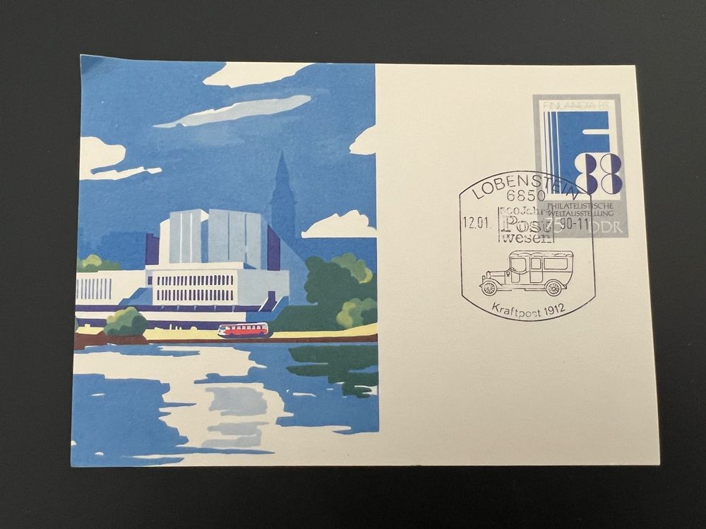 DDR Postkarte mit Sonderstempel Lobenstein 1990 (R640) | Kaufen auf Ricardo