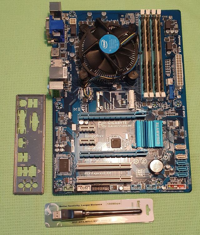 Motherboard Gigabyte GA-H77-DS3H mit i7 3770 / 16gb ram (Gebraucht) in ...