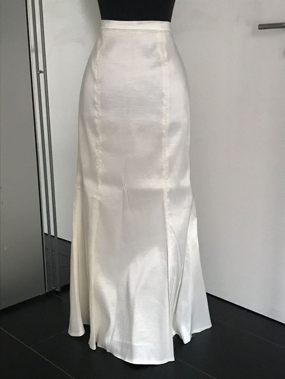 Langer Rock (Godet), weiss / offwhite / écru | Kaufen auf Ricardo