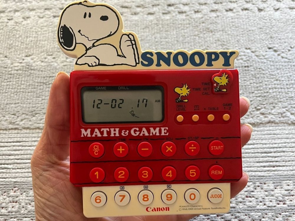 VINTAGE Canon Snoopy Calculator und Math-Teacher (Gebraucht) in ...